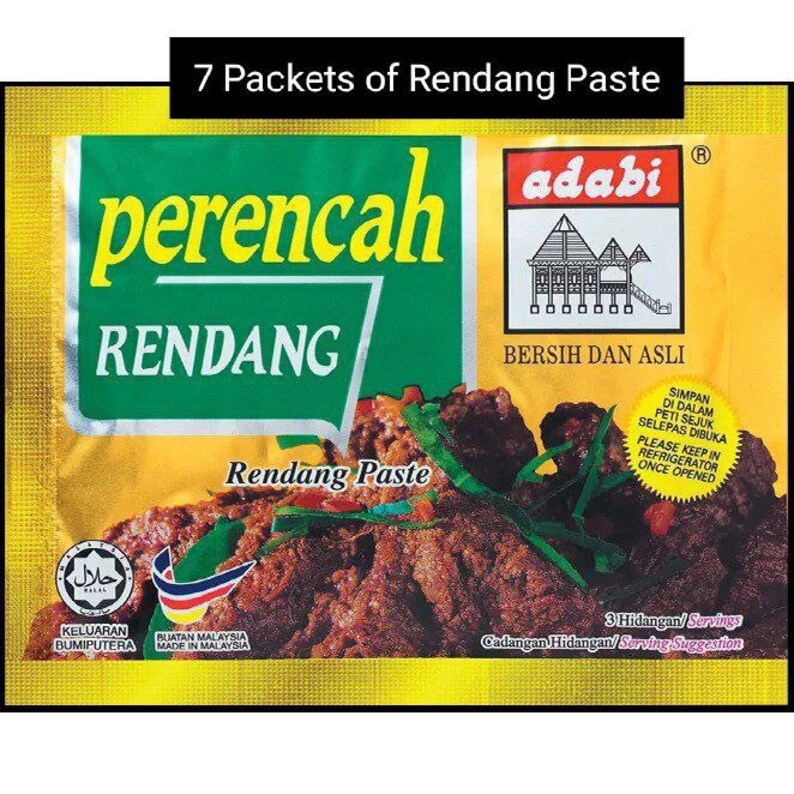 Malaysian Chicken Rendang Paste,indonesian Readymade Spice Ingredient ...