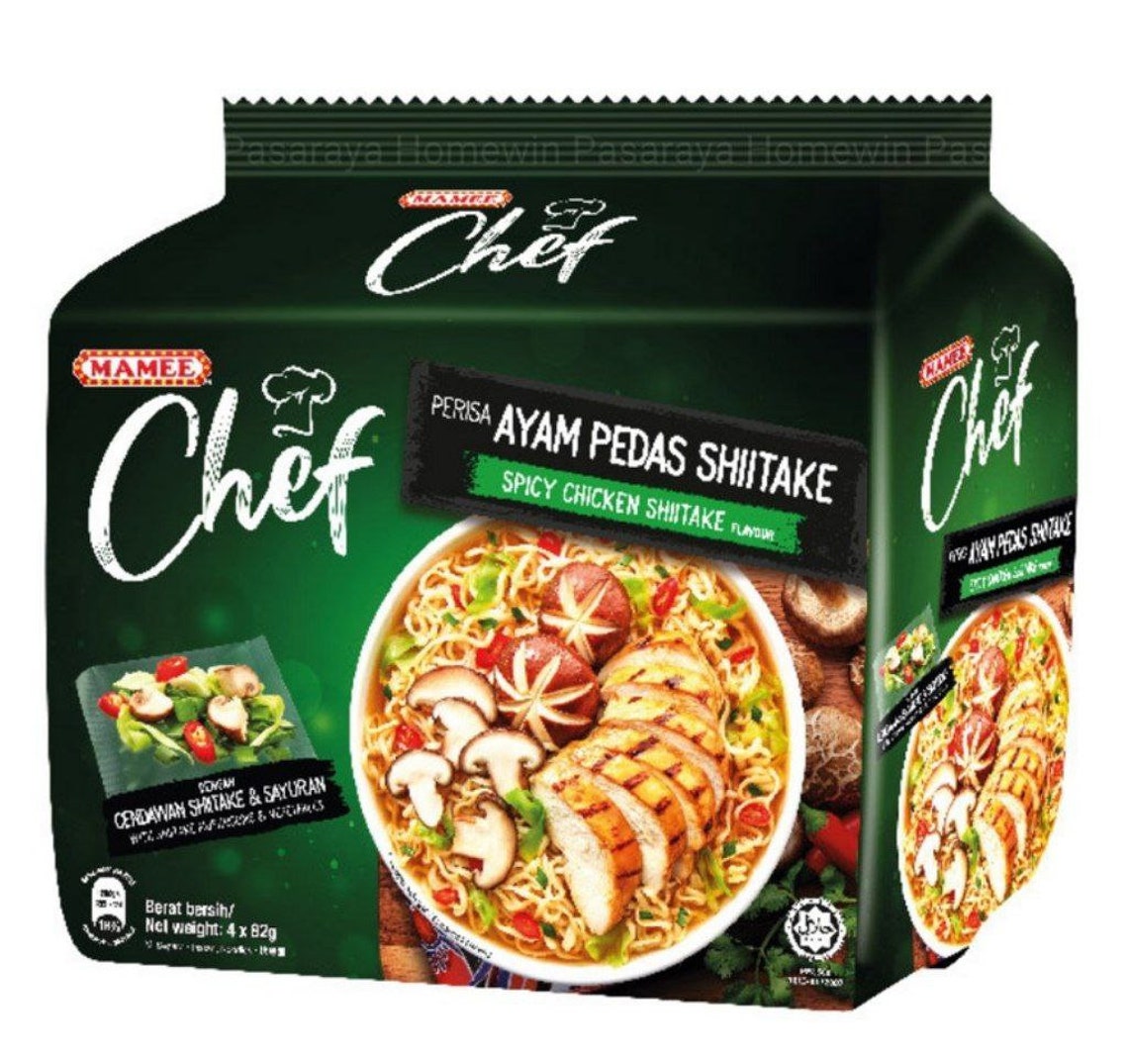 Spicy Chicken Shitake Instant Package Mixed Noodle Mamee Chef,quick Hot ...