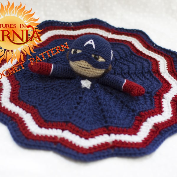 Crochet Captain America Pattern - Etsy
