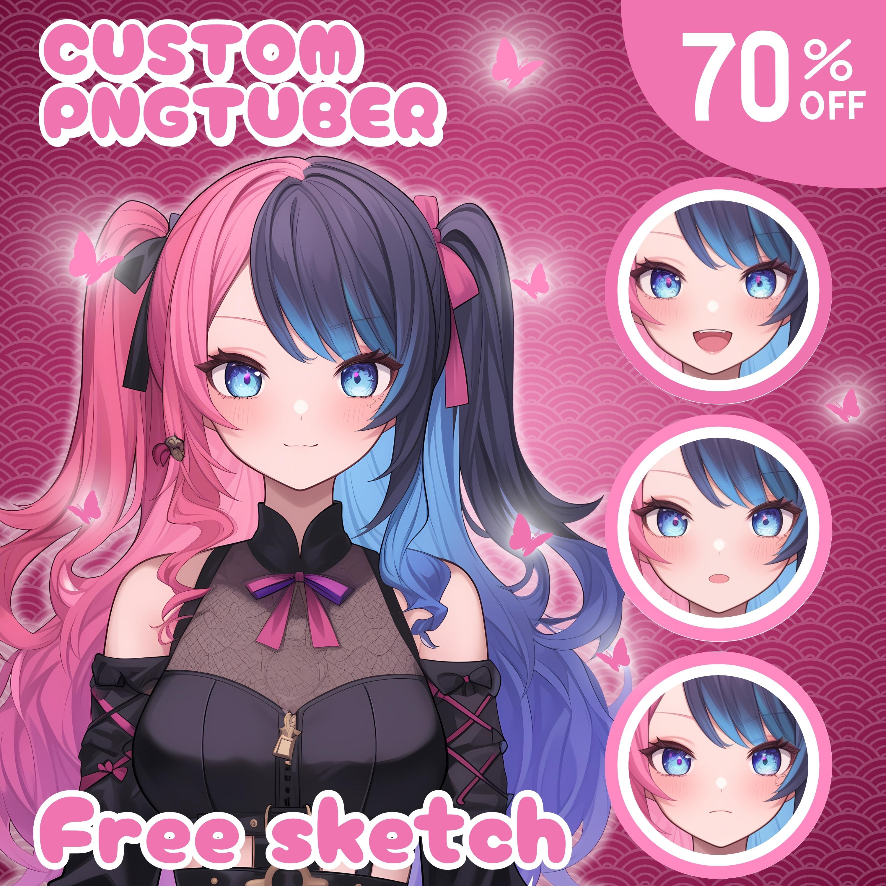 Custom Pngtuber , Pngtuber, Pngtuber Design, Pngtuber Character, Live2d ...