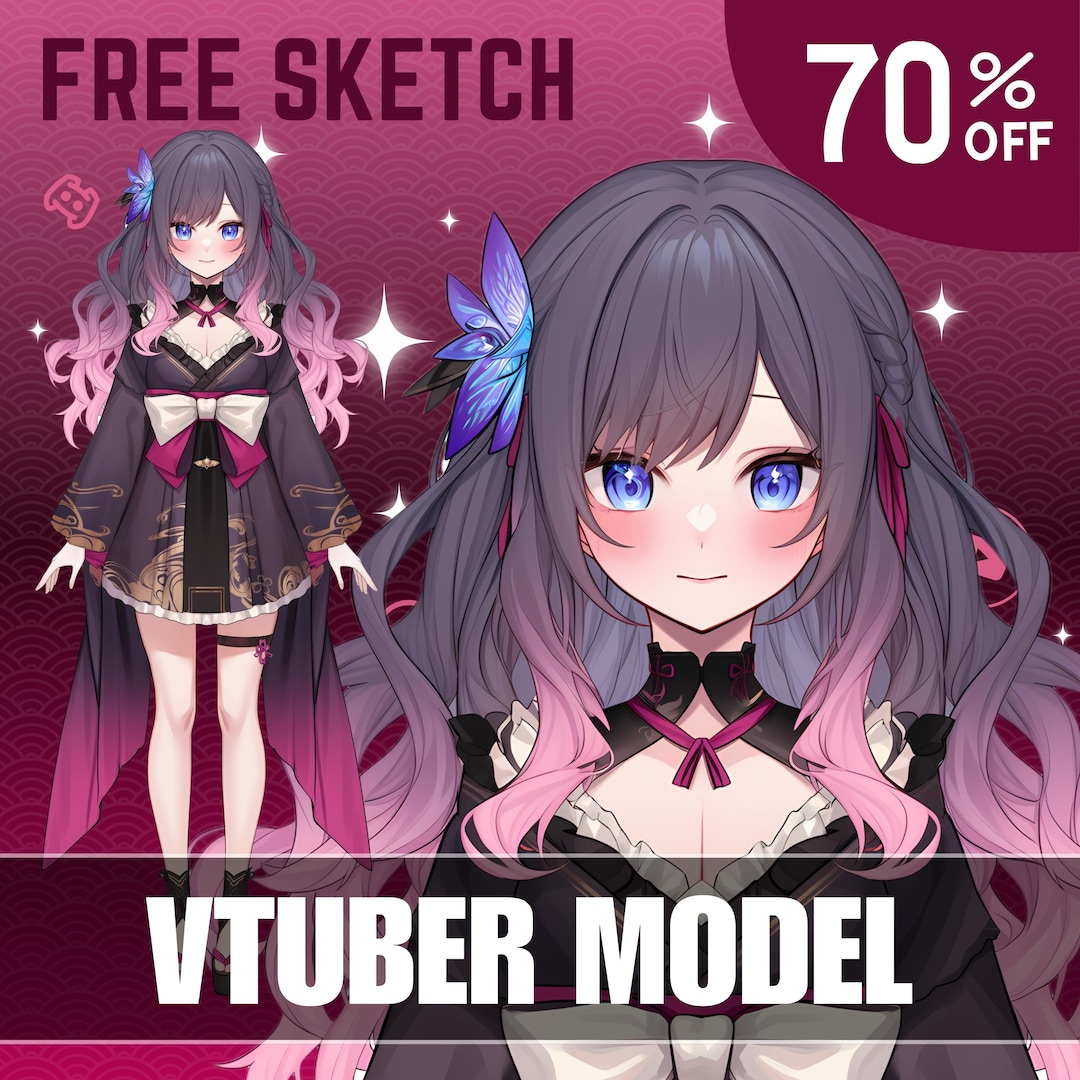 Vtuber Model: Live2d Male or Female Vtuber Character, Premade Vtuber ...