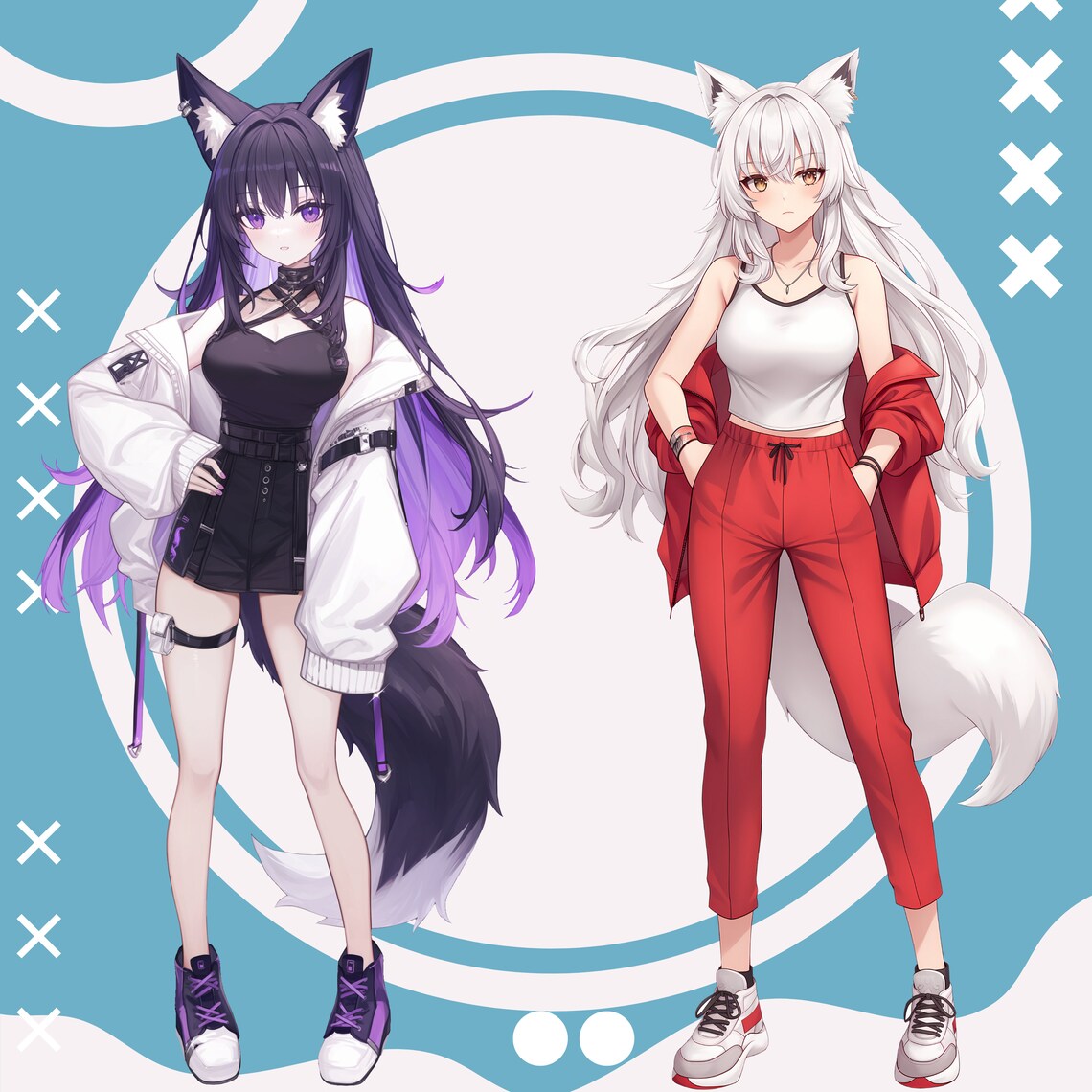 CUSTOM Vtuber Model Character,vtuber,vtuber Model, Vtuber Character ...