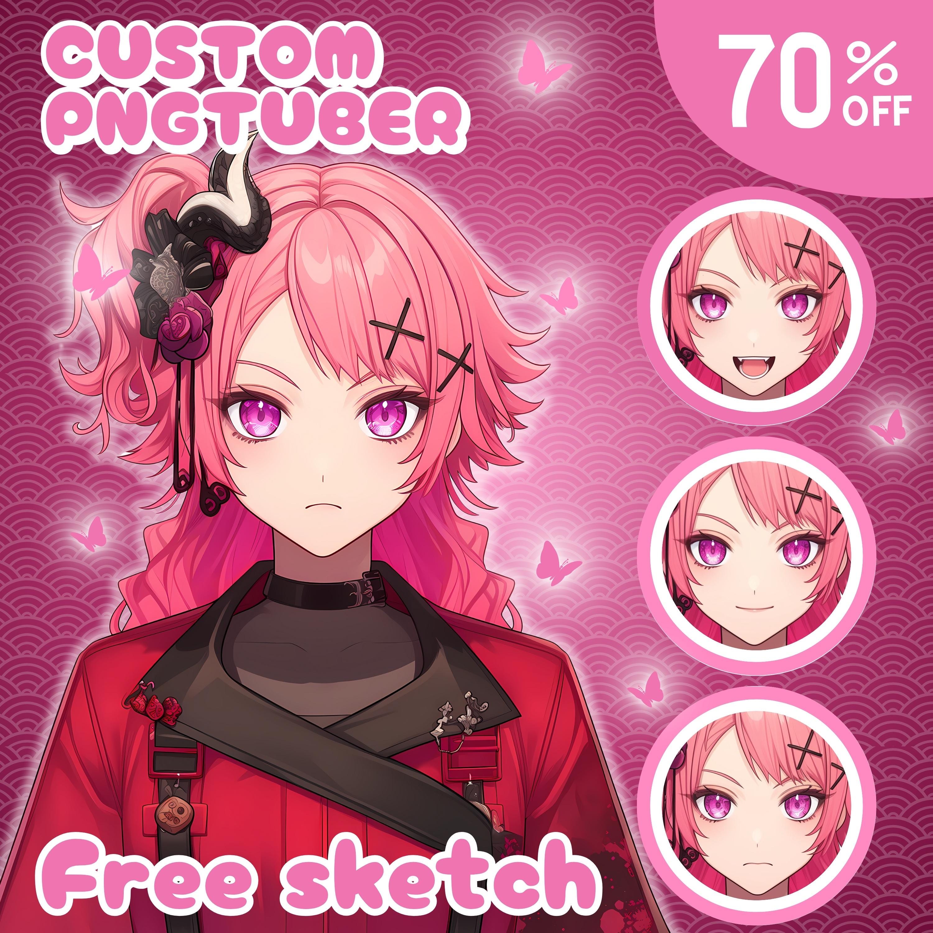 Custom Pngtuber , Pngtuber, Pngtuber Design, Pngtuber Character, Live2d ...