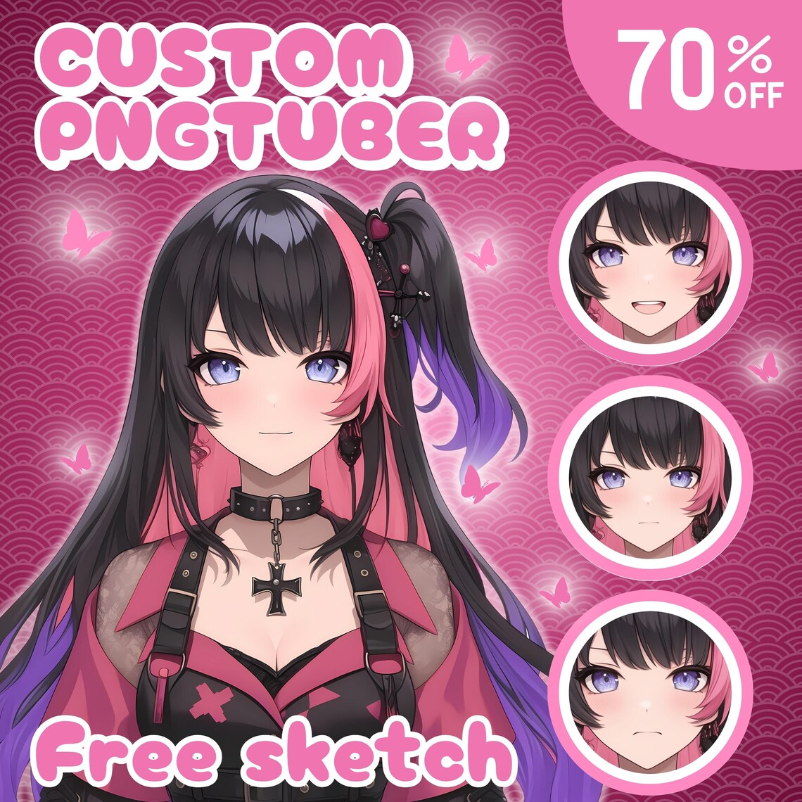 Custom Pngtuber , Pngtuber, Pngtuber Design, Pngtuber Character, Live2d ...