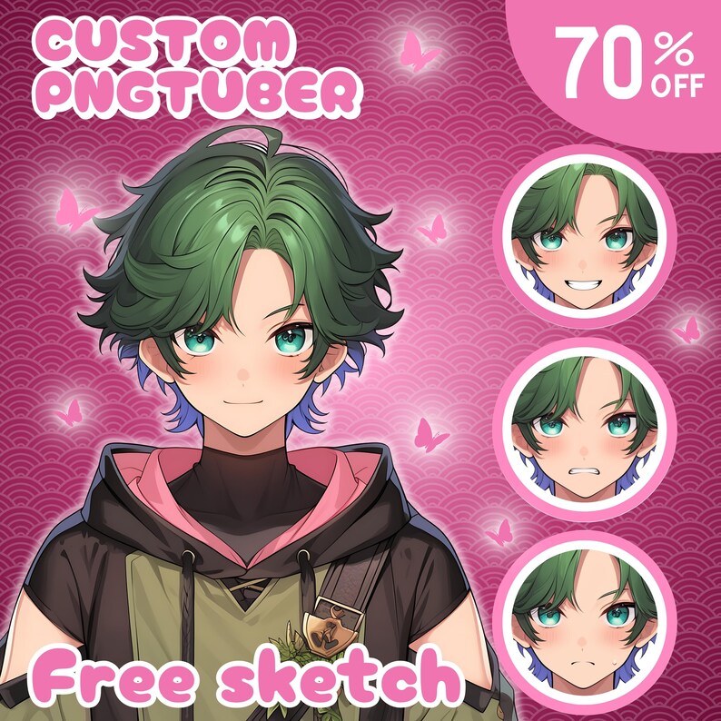 Custom Pngtuber , Pngtuber, Pngtuber Design, Pngtuber Character, Live2d ...