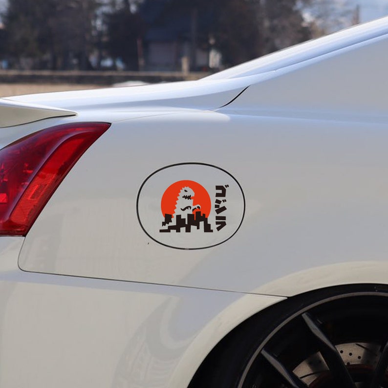 Funny Monster Dinosaur Godzilla Car Stickers Vinyl Cut Window Decal JDM ...