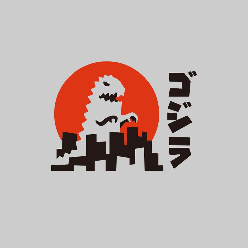 Funny Monster Dinosaur Godzilla Car Stickers Vinyl Cut Window Decal JDM ...