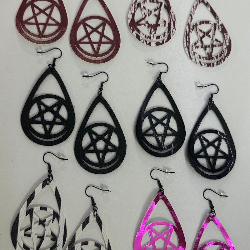 Pentagram Sword Earrings - Etsy