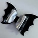Goth Bat Bow, Handmade Bow, Black and Silver Bow, Goth Bow, Hair Bows ...