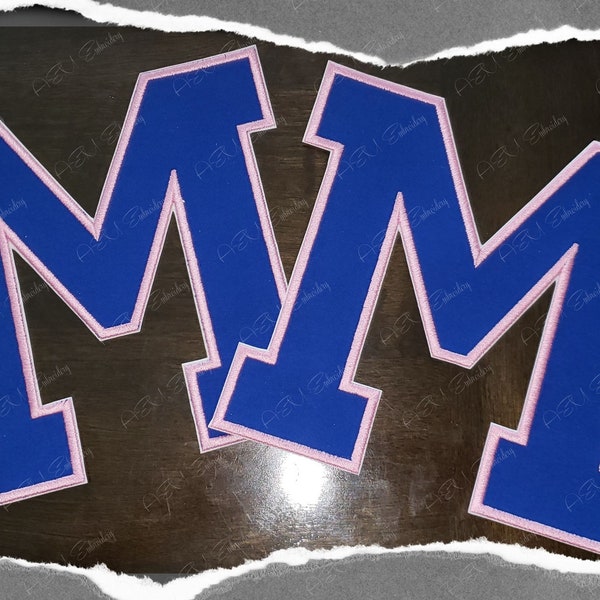 Letter M Applique - Etsy