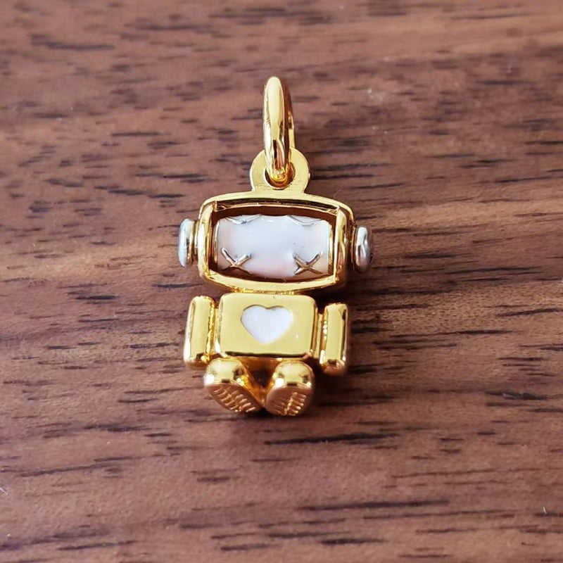 Robot Style Charm - Etsy UK