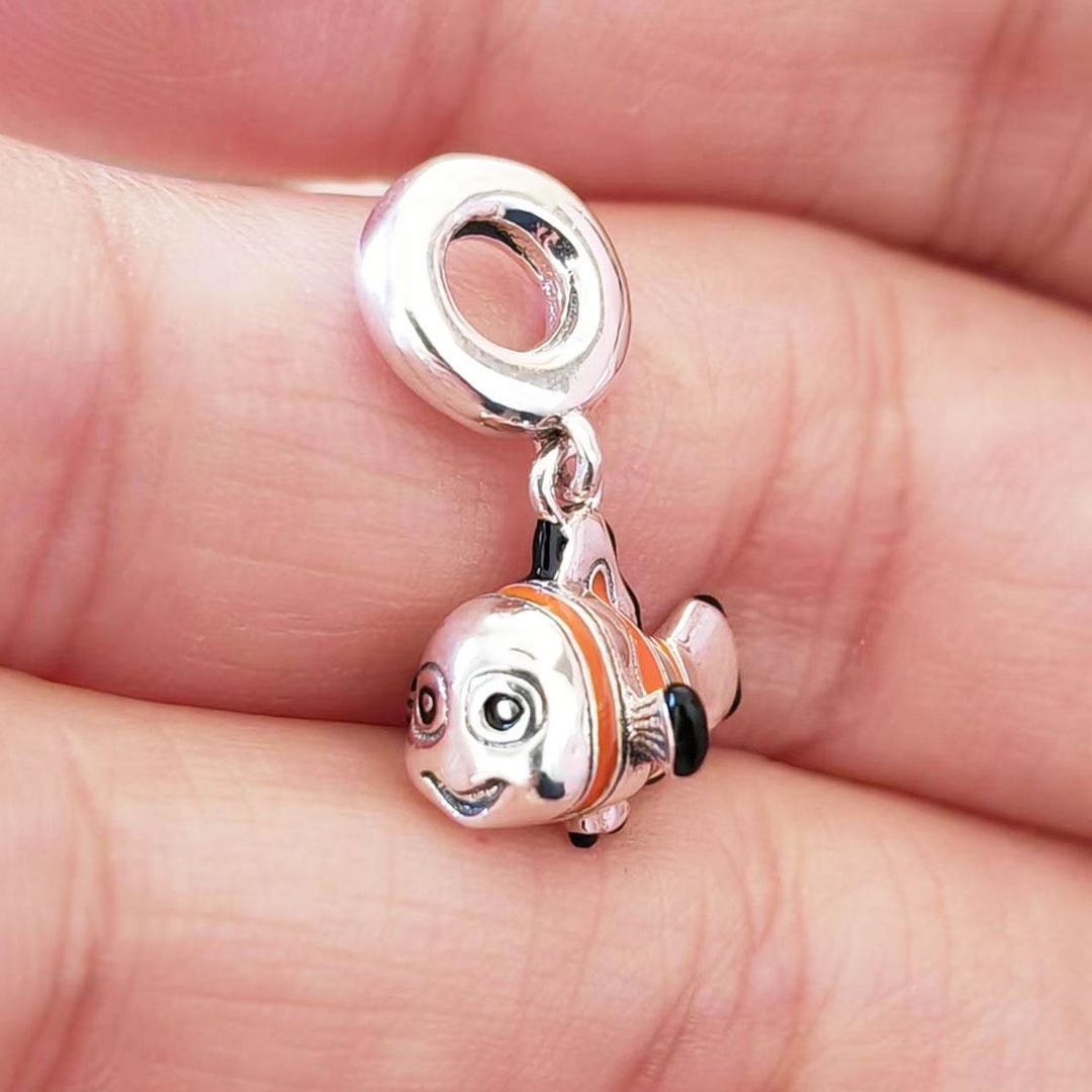 Nemo Fish Dangle Charm,925 Sterling Silver Finding Nemo Inspired ...
