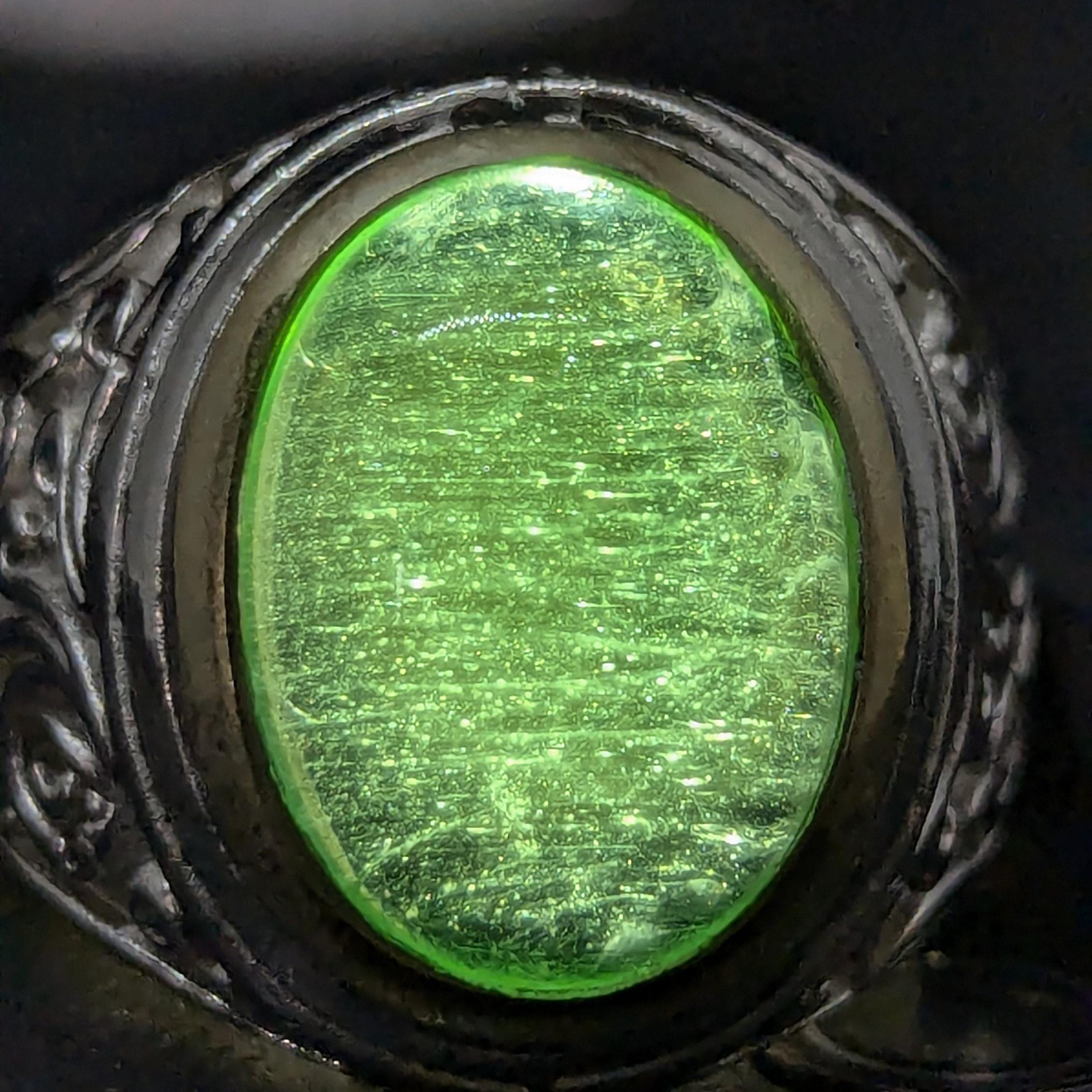 Antique Borneo Emerald Silver Ring Natural Kalimantan Emerald - Etsy