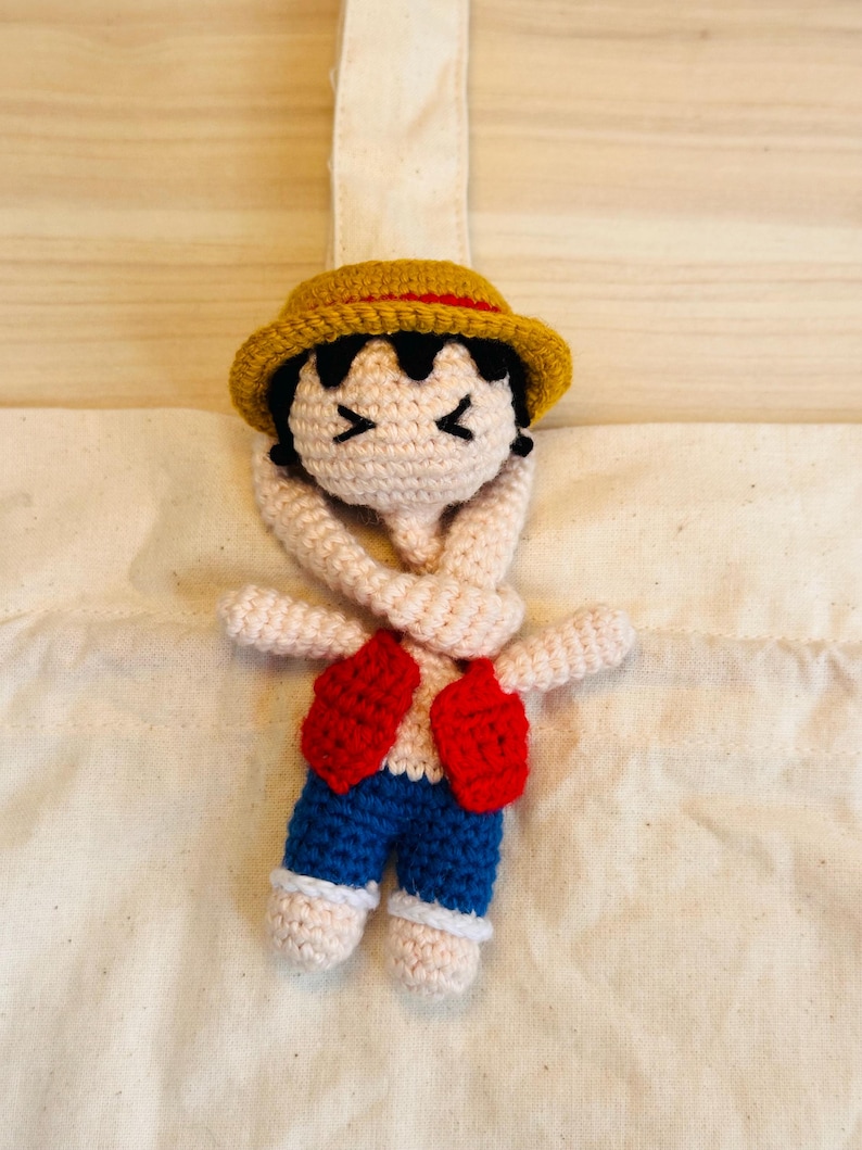Luffy Long Neck Keychain Pattern PDF for Digital Crochet Amigurumi ...