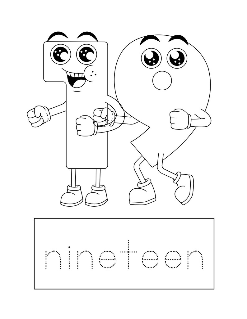Let's Learn the Alphabet :number and Letter Coloring Book - Etsy