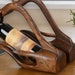 Solid Wood Wine Rack, Wooden Wine Rack, Hand Wine Rack, Kitchen Decor ...