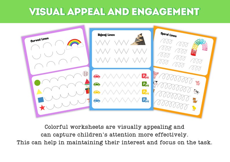 Printable Lines Worksheets for Kids| Tracing Lines Learning Activities ...