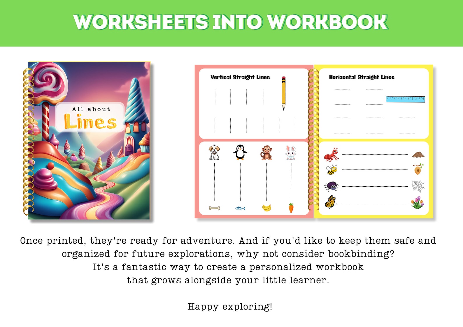 Printable Lines Worksheets for Kids| Tracing Lines Learning Activities ...
