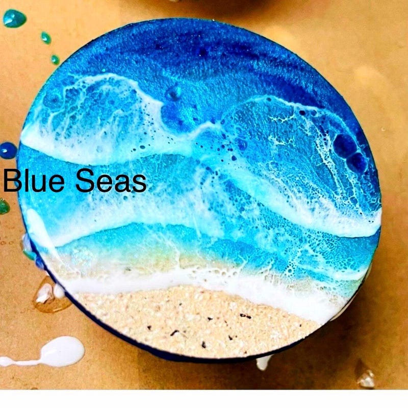 Resin Beach Coasters - Etsy