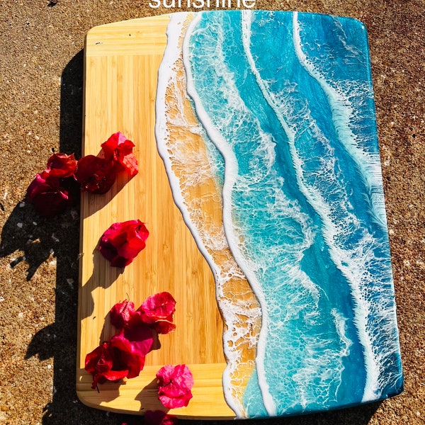 Ocean Resin Charcuterie Boards - Etsy