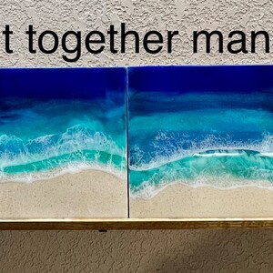 Ocean Wave Art Tile. Beach Vibe Style, Coastal Living. Wall and Home ...