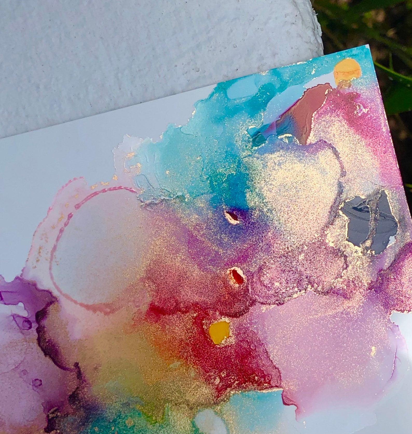 Follow the Leader/ original alcohol ink art painting on Yupo | Etsy