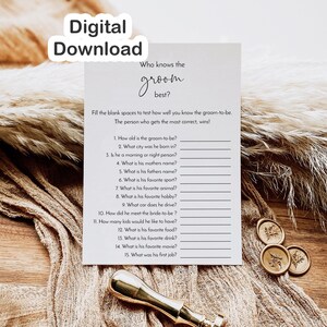 Bridal Shower Games, Bachelorette Party Games, Editable Couples Shower ...