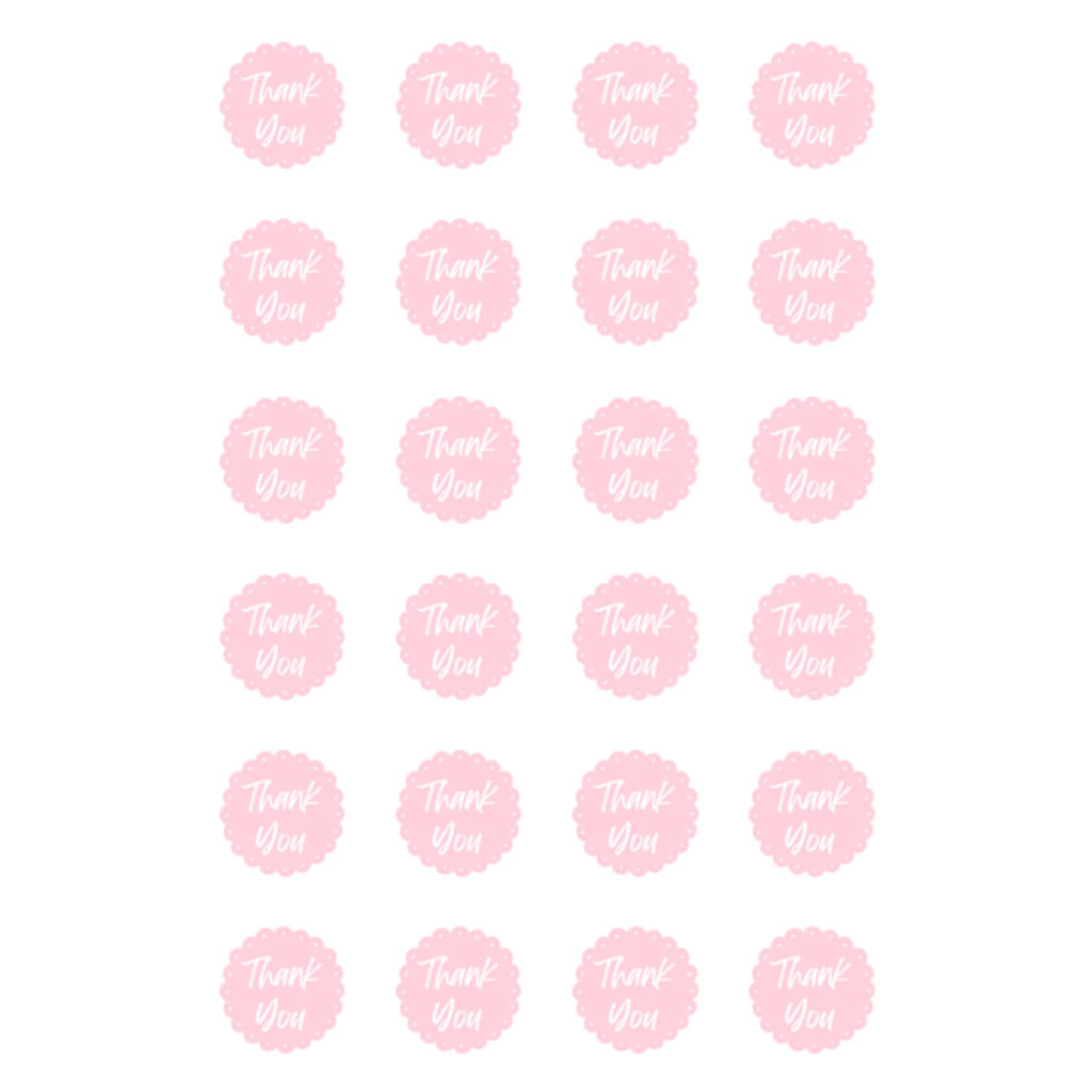 Thank You Label Template, Print Your Own Thank You Labels Over and Over ...