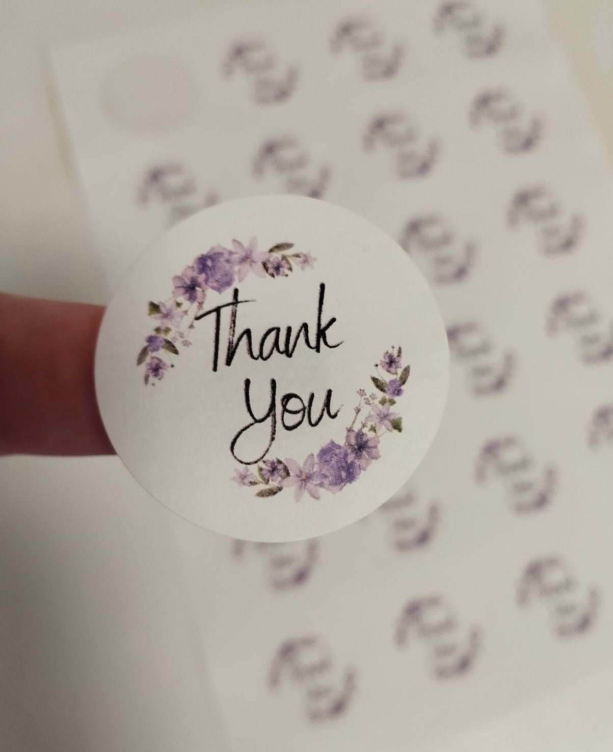 Thank You Label Template, Print Your Own Thank You Labels Over and Over ...