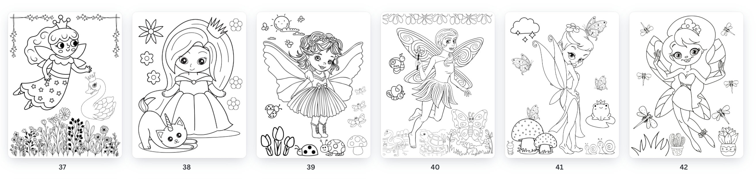 Fairy Coloring Book Activity Book Fairy Pages Beautiful Coloring ...