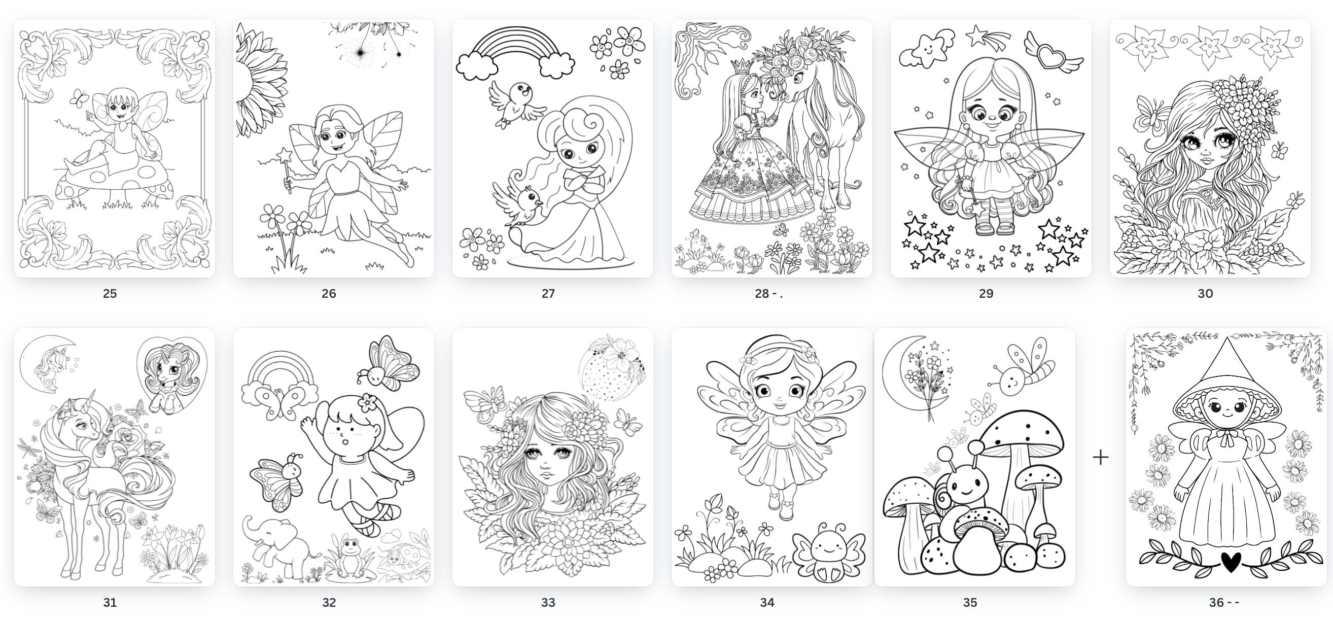 Fairy Coloring Book Activity Book Fairy Pages Beautiful Coloring ...