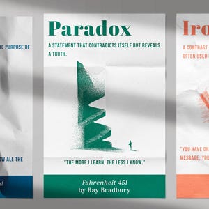 16 Literary Terms Poster Bundle From Classic Literature Middle School ...