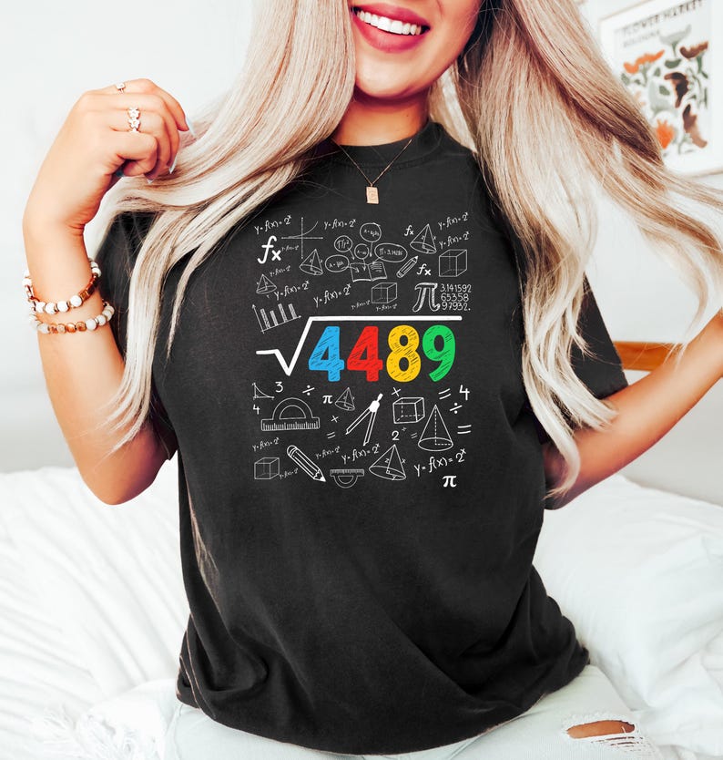 Square Root 4489 Meme Shirt | Funny Math Teacher T-shirt for Men | Math ...