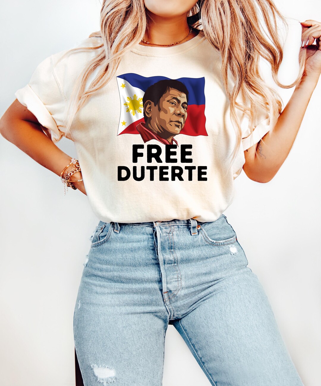 Free Duterte Supporter Shirt, Philippines President Rodrigo Digong ...
