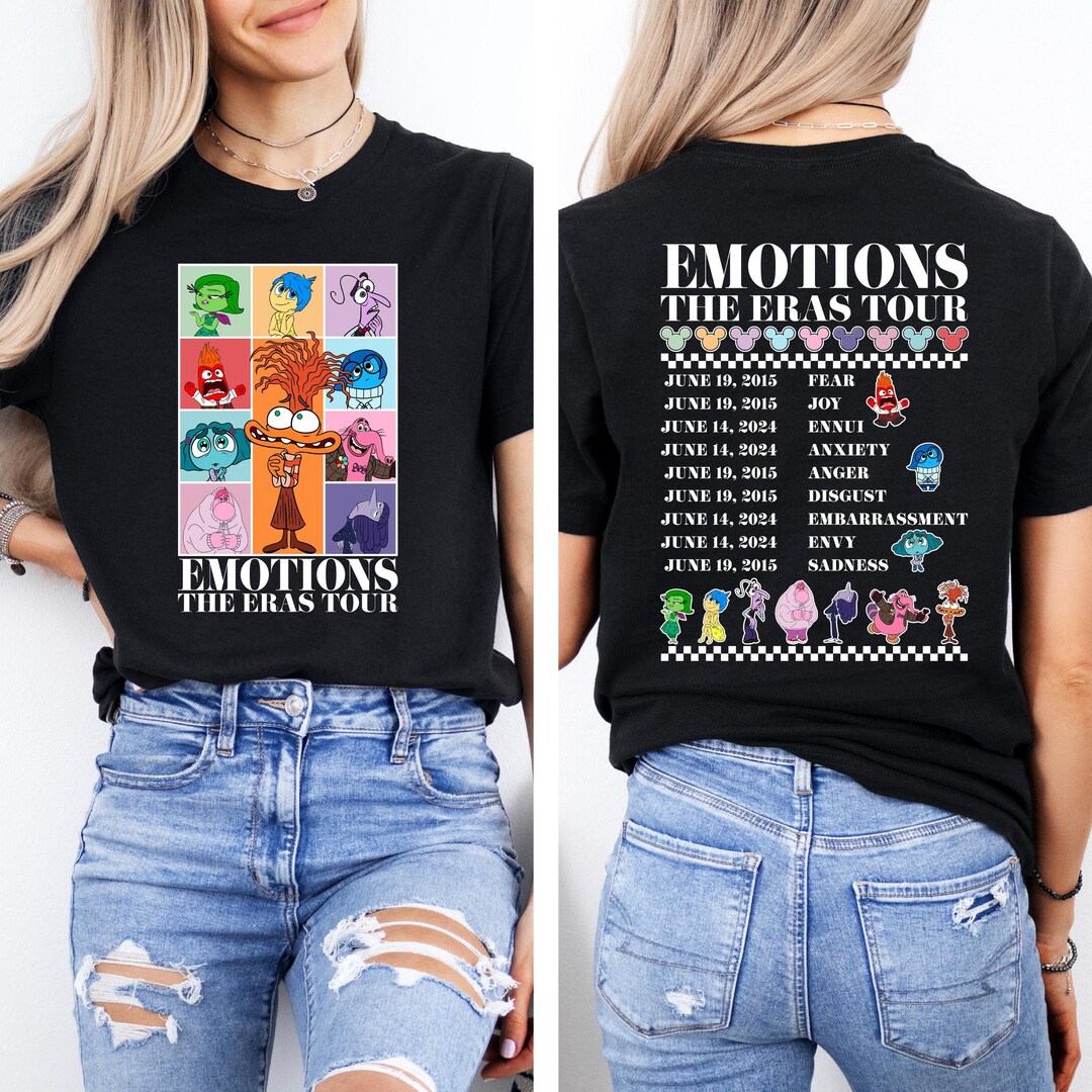 Emociones The Eras Tour Inside Out 2 Camisa, Camisa Inside Out 2 de dos ...