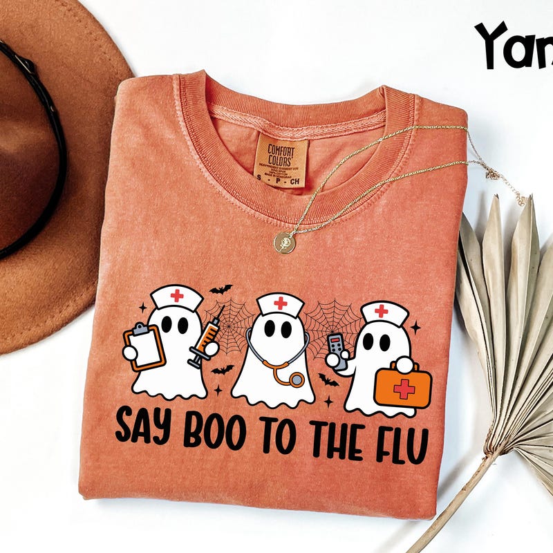Say Boo to the Flu - Etsy