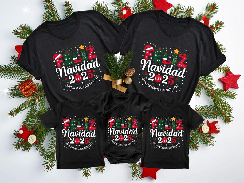 Feliz Navidad 2025 Shirt, Spanish Christmas 2025 Sweatshirt, Family ...