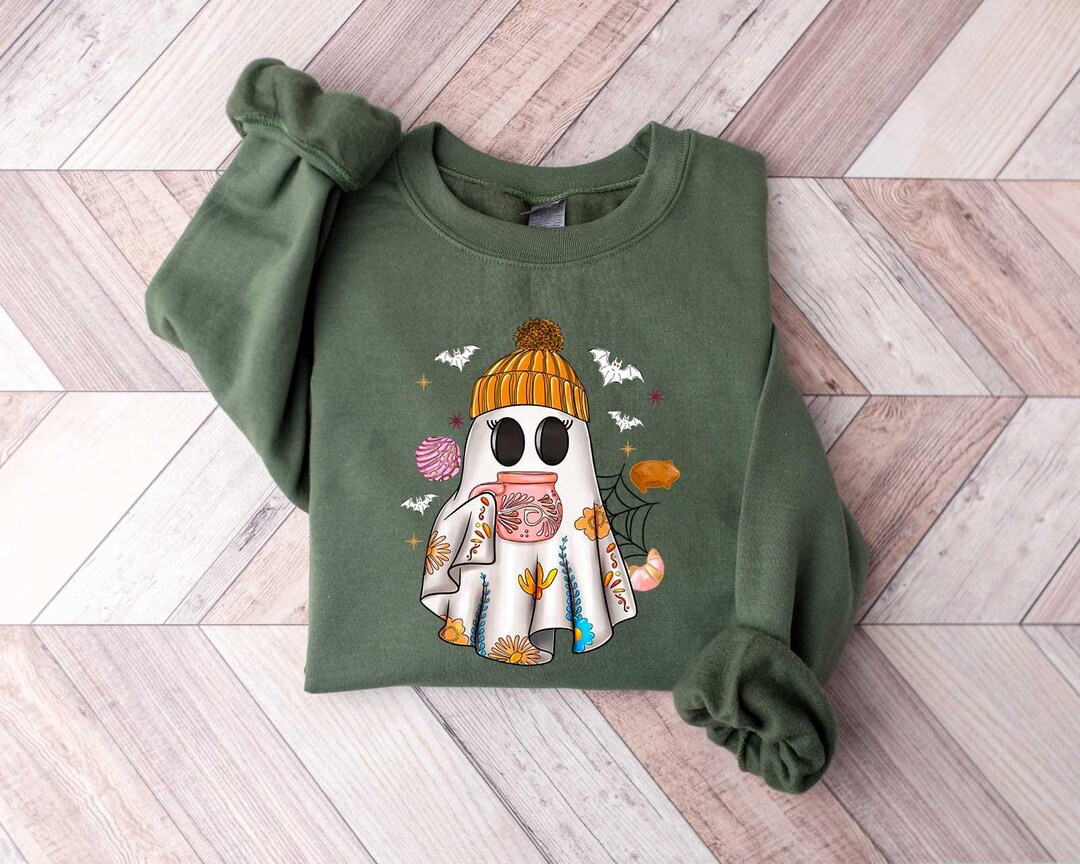 Mexican Ghost Shirt, Espooky Vibes Hispanic Ghost Sweatshirt, Spanish ...