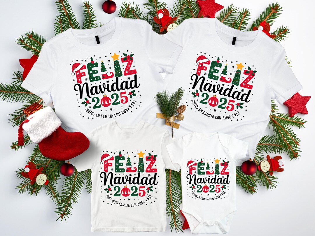 Feliz Navidad 2025 Shirt, Spanish Christmas 2025 Sweatshirt, Family ...