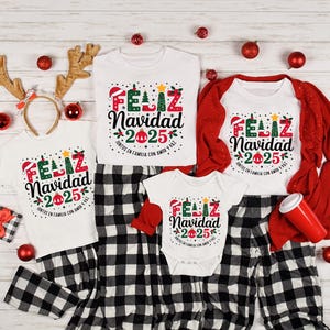 Feliz Navidad 2025 Shirt, Spanish Christmas 2025 Sweatshirt, Family ...
