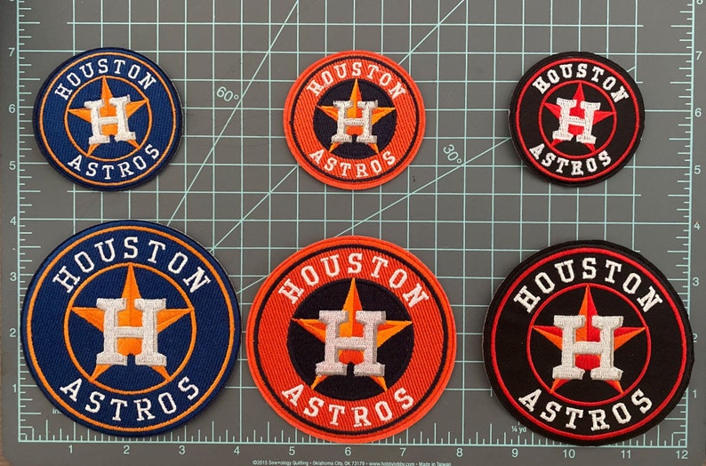 Set of 6 Houston Astros Round Iron on Patches Size 4 & 2.5 - Etsy