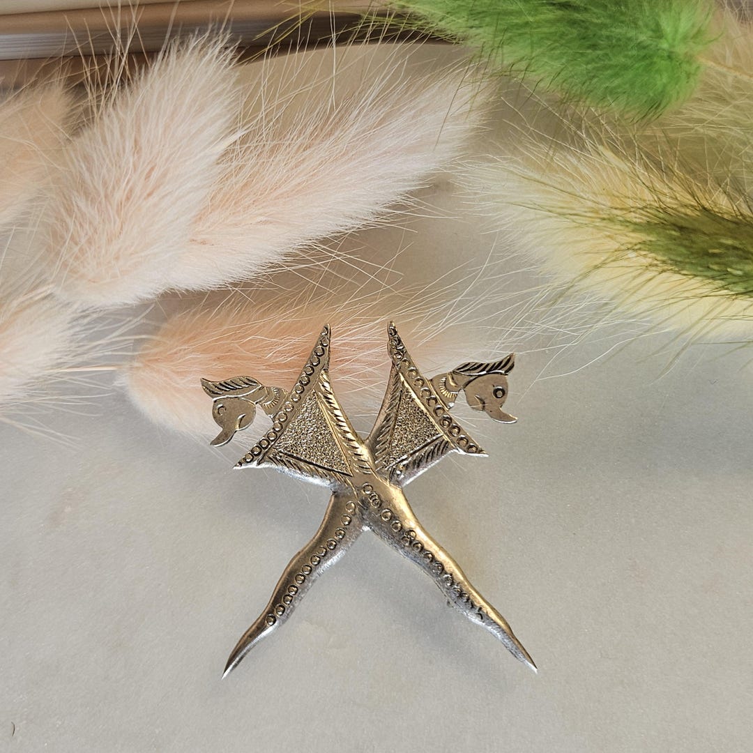 Vintage Dragestil Scandinavian Silver Brooch Nordic Jewelry Statement ...