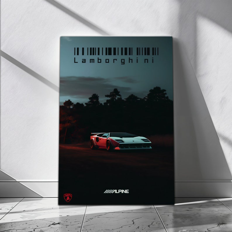 Lamborghini Countach Scarlet Forest - Etsy