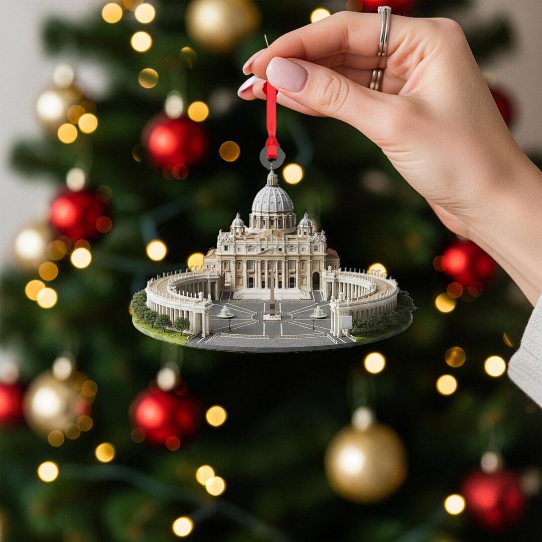 St. Peter's Basilica Acrylic Ornament: Vatican City Travel Gift - Etsy