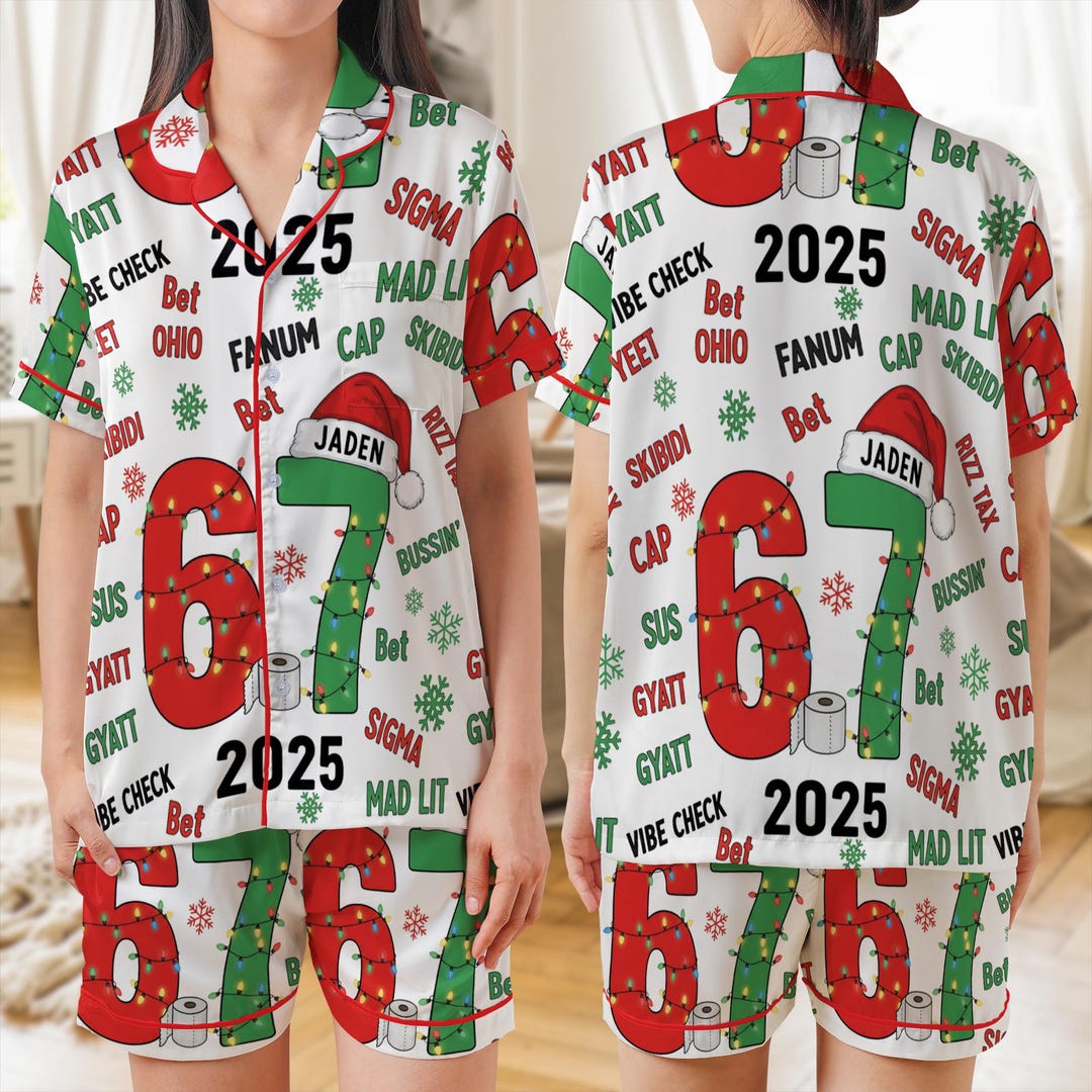 Personalized Funny Gen Z Gen Alpha Meme Trending Six Seven Christmas ...