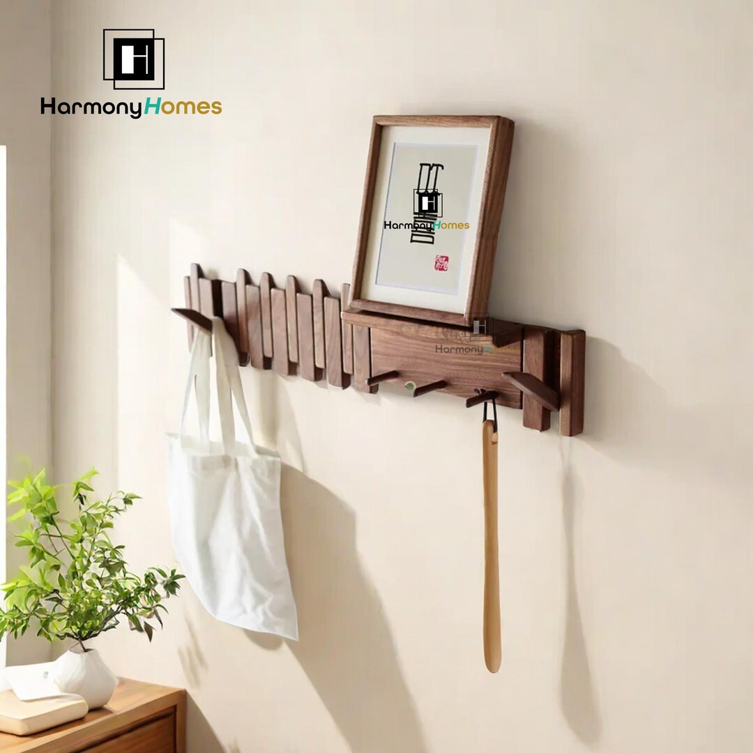Coat Hooks for Wall,shelf With Hooks,entryway Shelves,coat Rack,wooden Coat Hooks,key Hooks ...