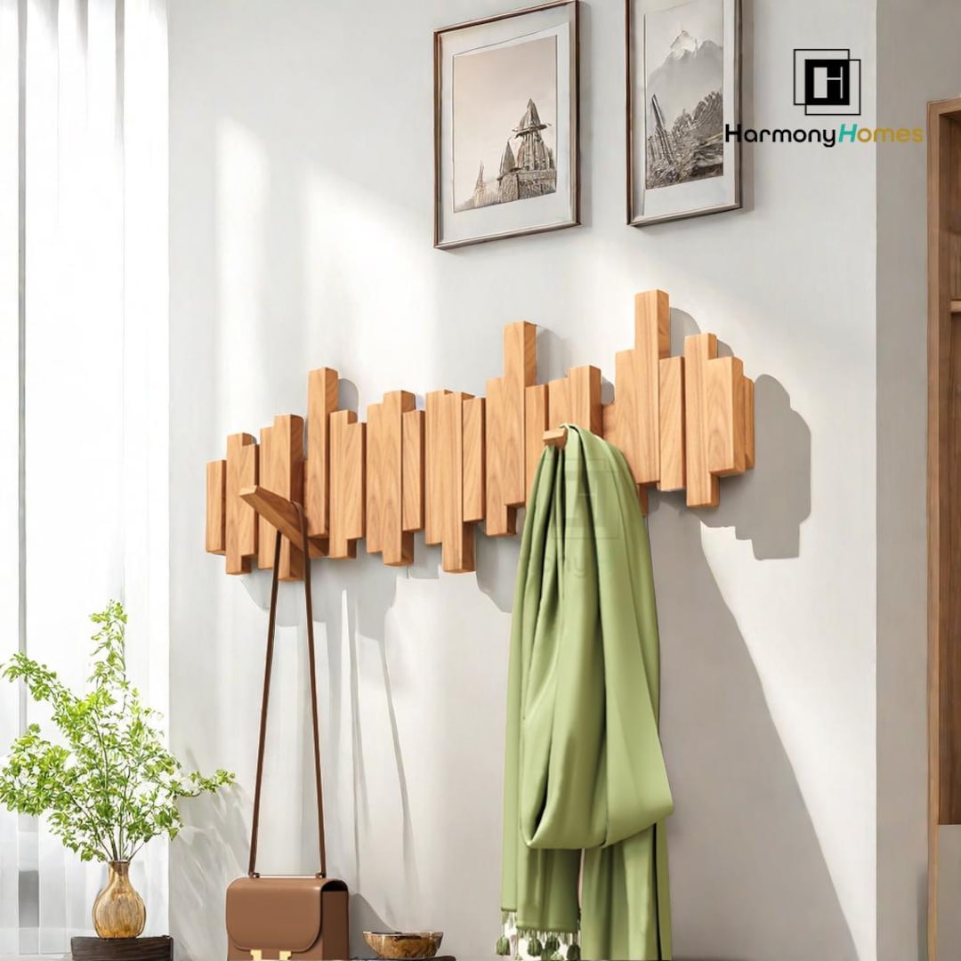 Solid Walnut Coat Rack,wall Mount Coat Rack,entryway Shelf,coat Hanger ...