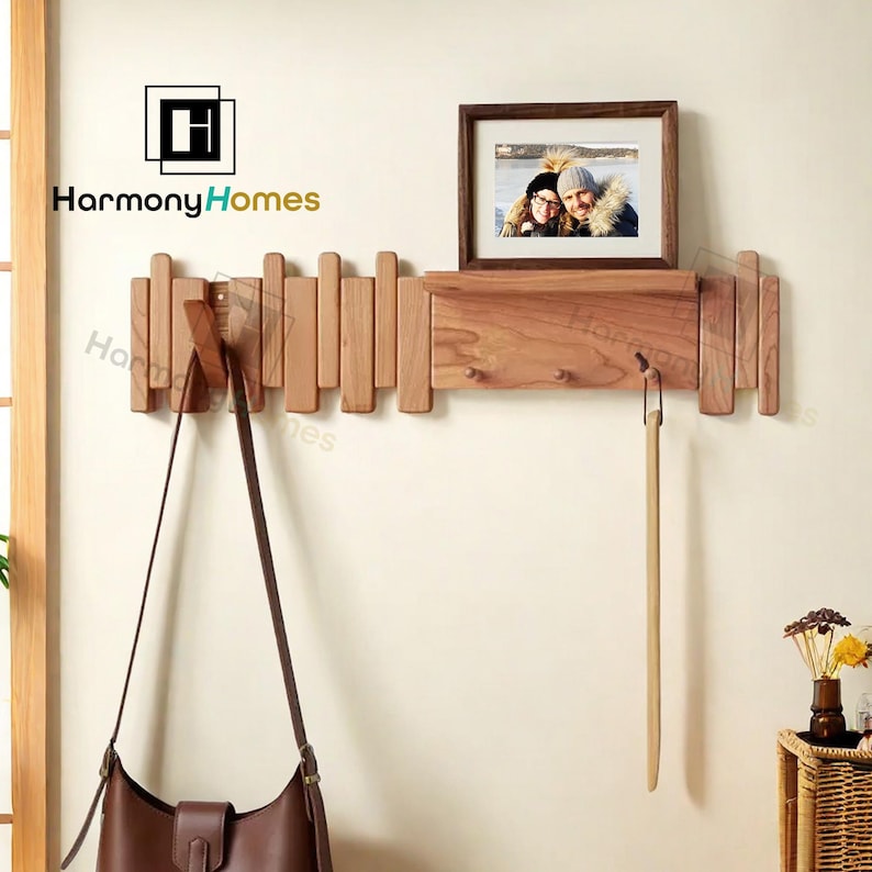 Wooden Coat Rack,piano Key Coat Rack,coat Hooks,key Holder,wall Coat ...