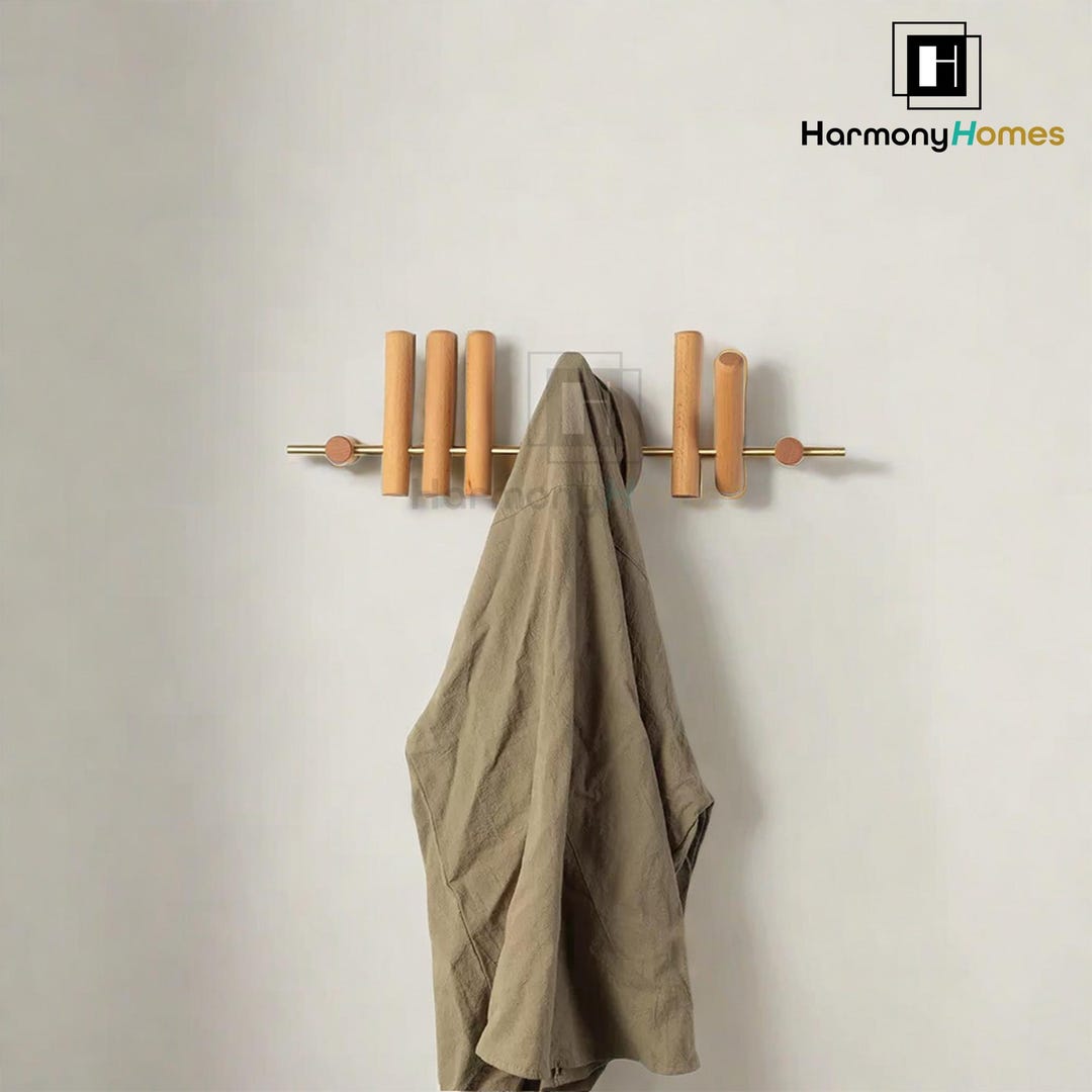 Solid Wood Piano Coat Rack,flip Down Piano Keys Shaped Hook Rack,wall ...