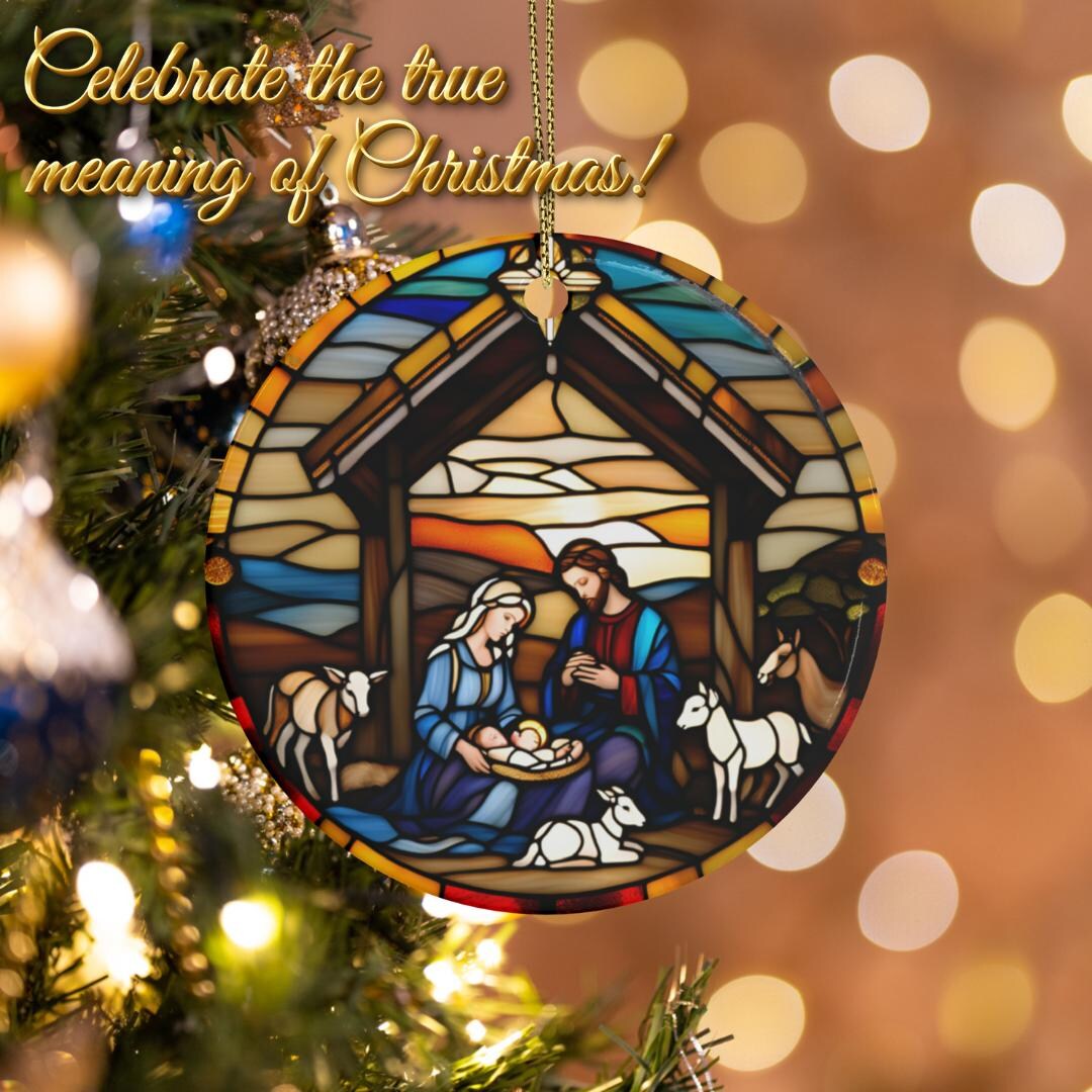 Nativity Christmas Ornament, Christmas Holiday Decorating, Jesus ...
